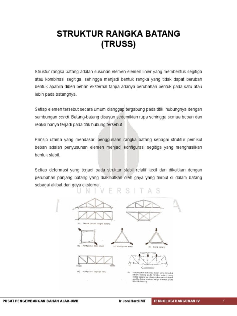 Struktur Rangka Batang (Truss) | PDF