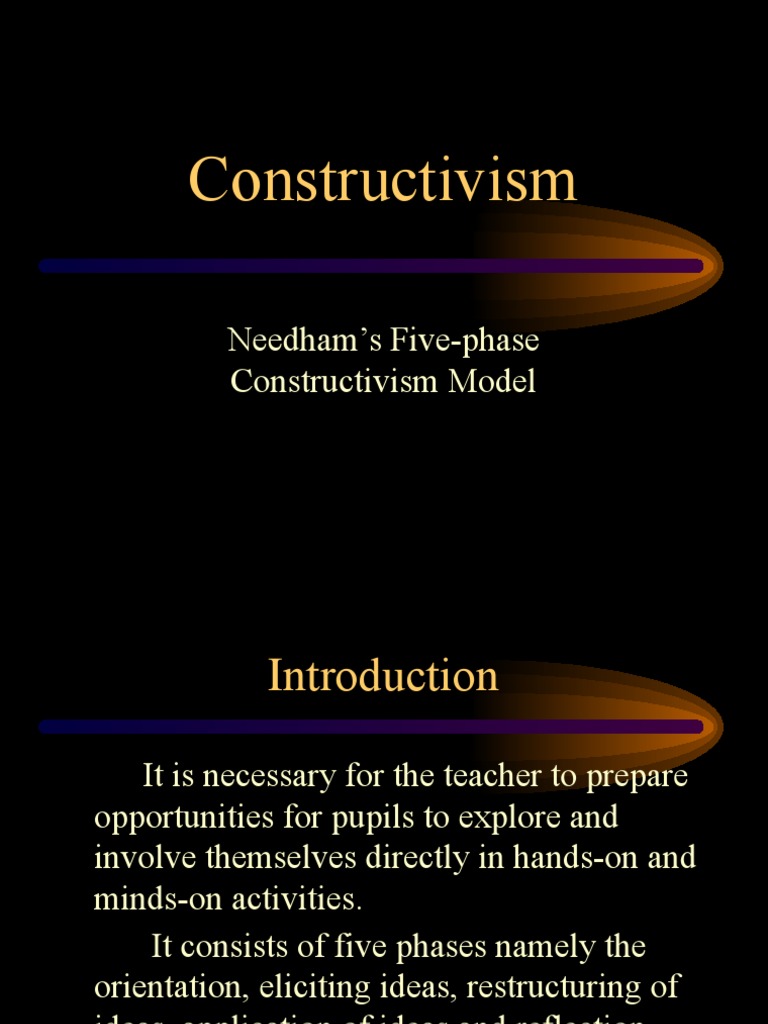 Needham's 5-Phase Constructivism Model | PDF | Career & Growth | Business