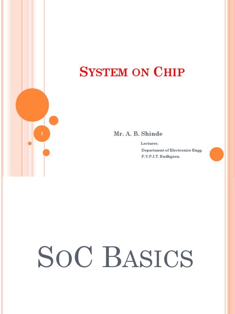 SoC System Design | PDF | Parallel Computing | System On A Chip