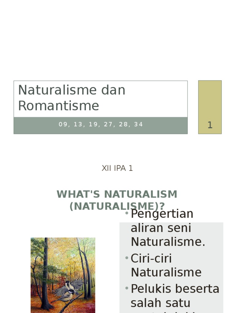 Aliran Romantisme Dan Naturalisme | PDF | Seni