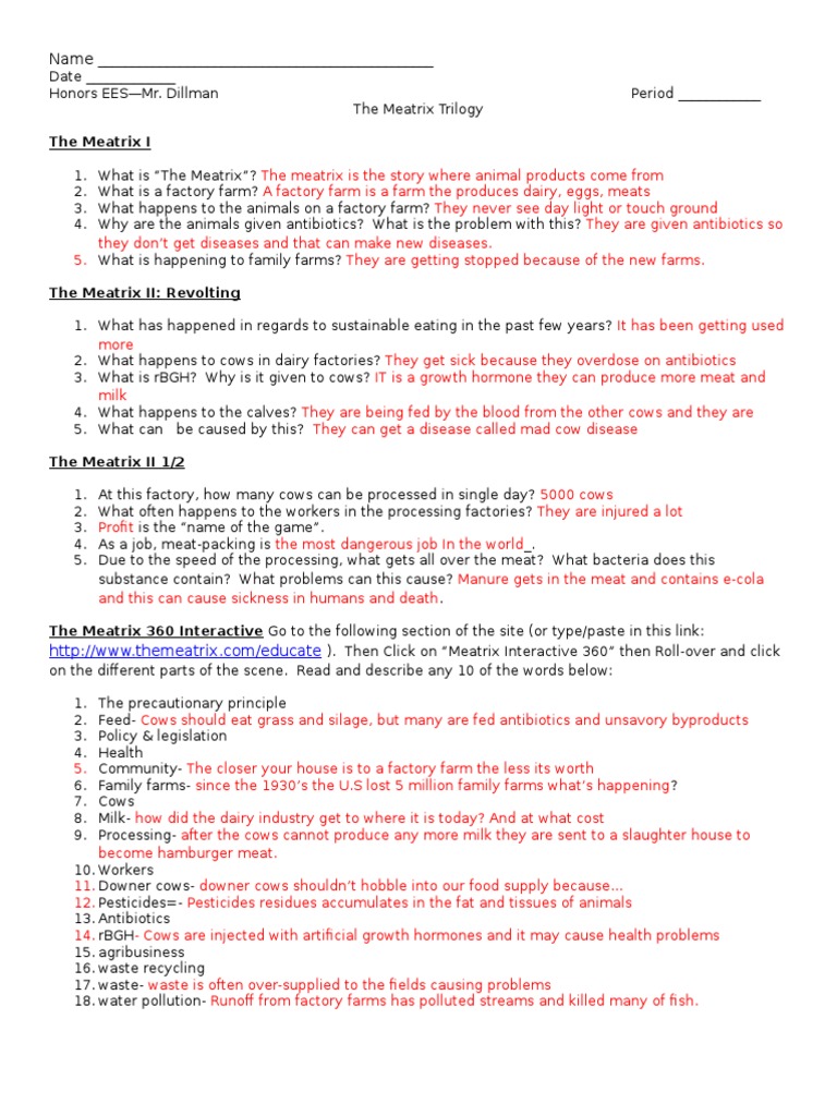 The Meatrix | PDF | Intensive Animal Farming | Cattle