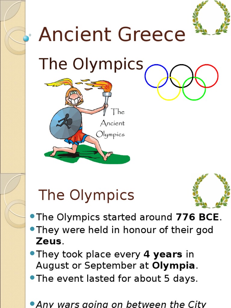 Ancient Greek Olympics Overview | PDF