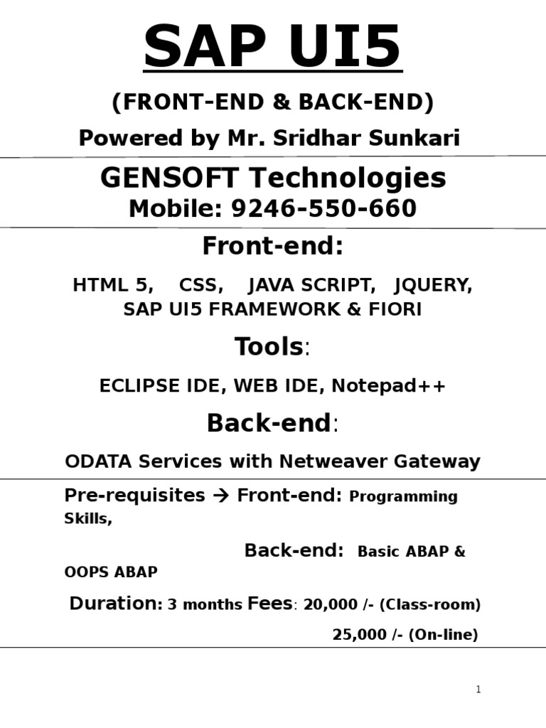 Sap Ui5 | Download Free PDF | J Query | Document Object Model