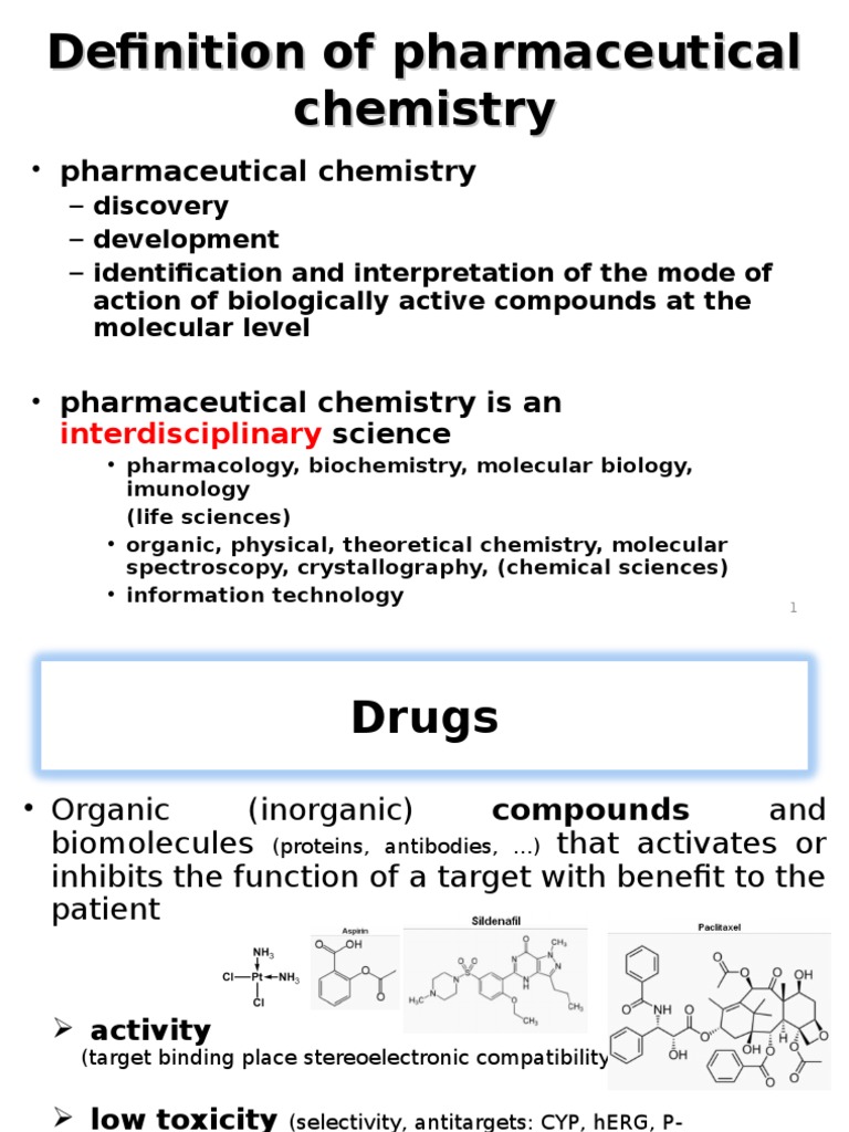 Introduction to the Pharmaceutical Chemistry and Computational ...
