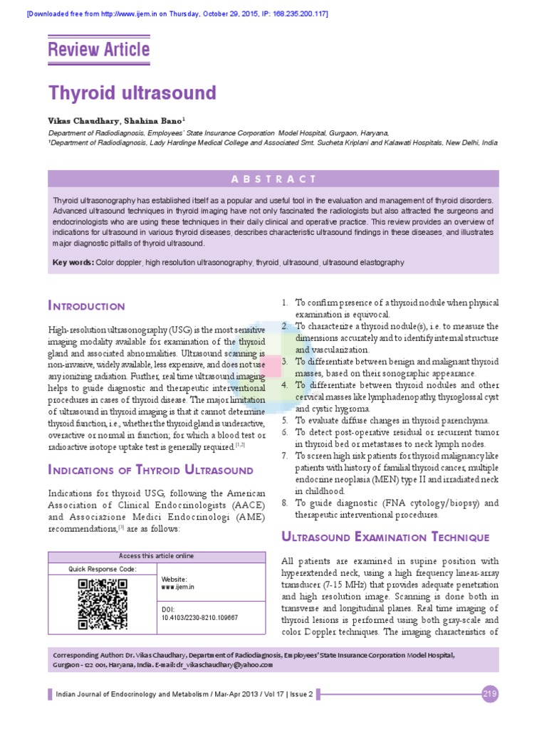 7. Thyroid Ultrasound | Thyroid | Medical Ultrasound