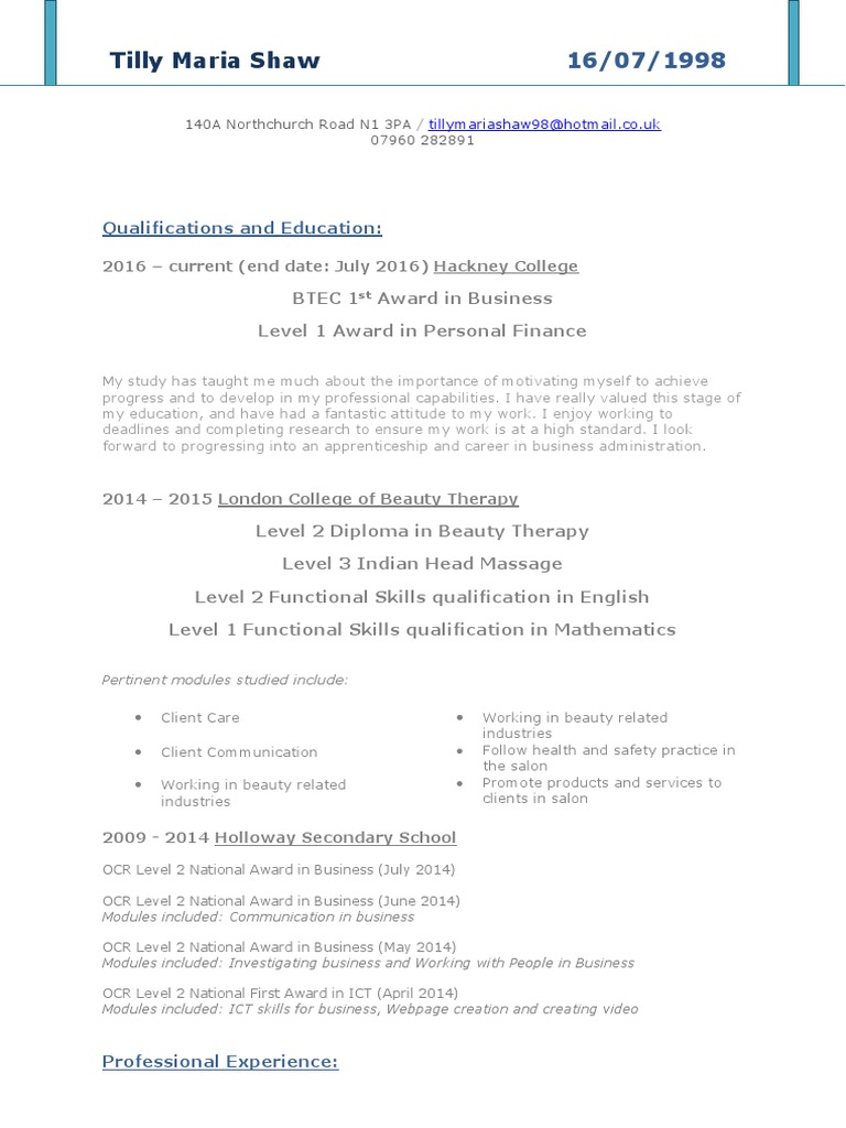 Tilly Maria Shaw PDF | PDF | Health Care | Labour