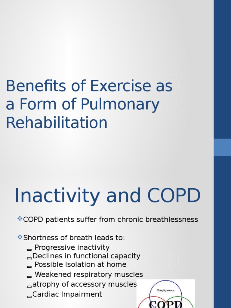 Benefits of Exercise For Copd | PDF