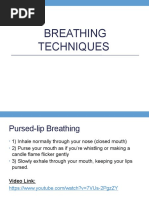 Diaphragmatic Breathing Technique | PDF