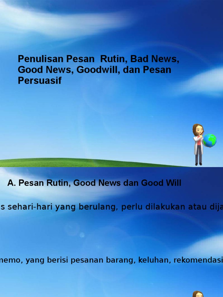 Pesan Rutin, Good News, dan Goodwill | PDF | Karier & Perkembangan
