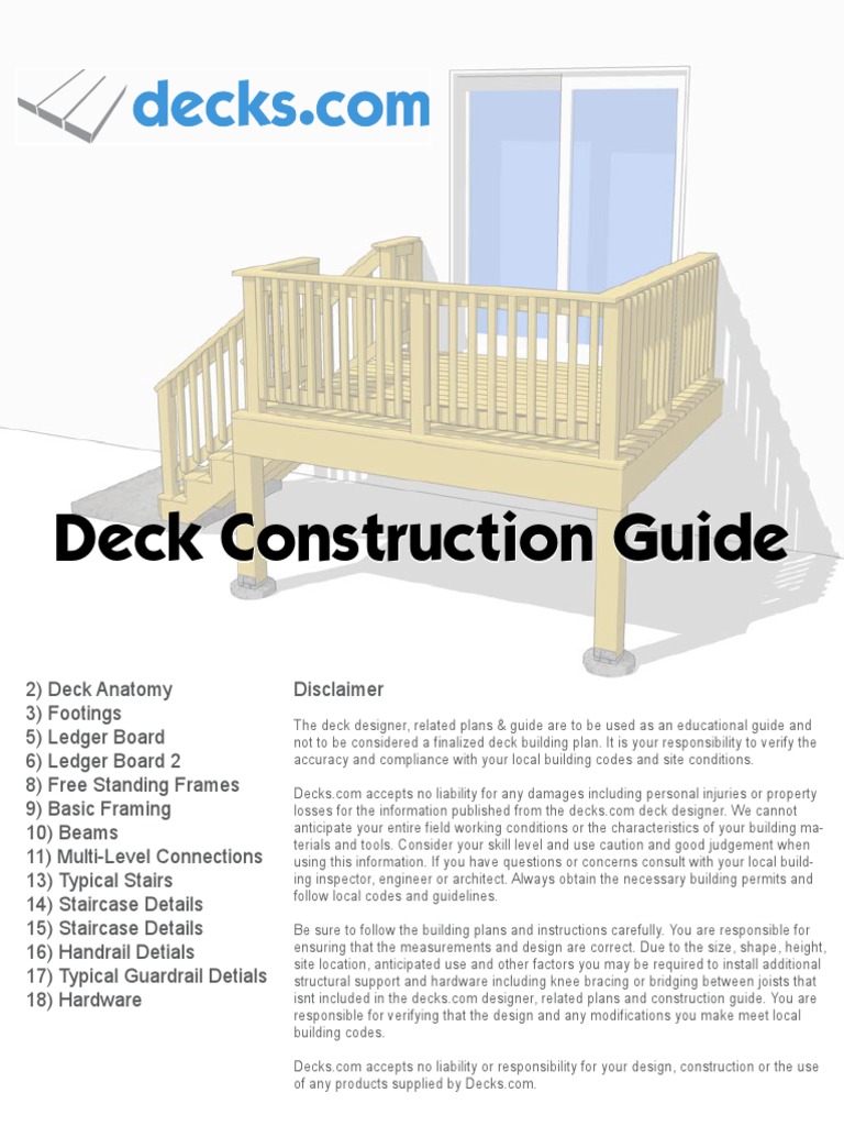 Software Deck Guide | PDF | Stairs | Framing (Construction)