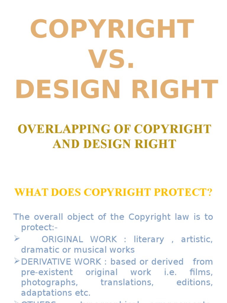 Copyright and Design Rights Overview | PDF | Media Freedom | Copyright