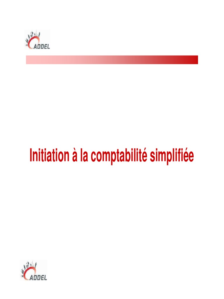 Initiation À La Compta Simplifiée PDF | PDF