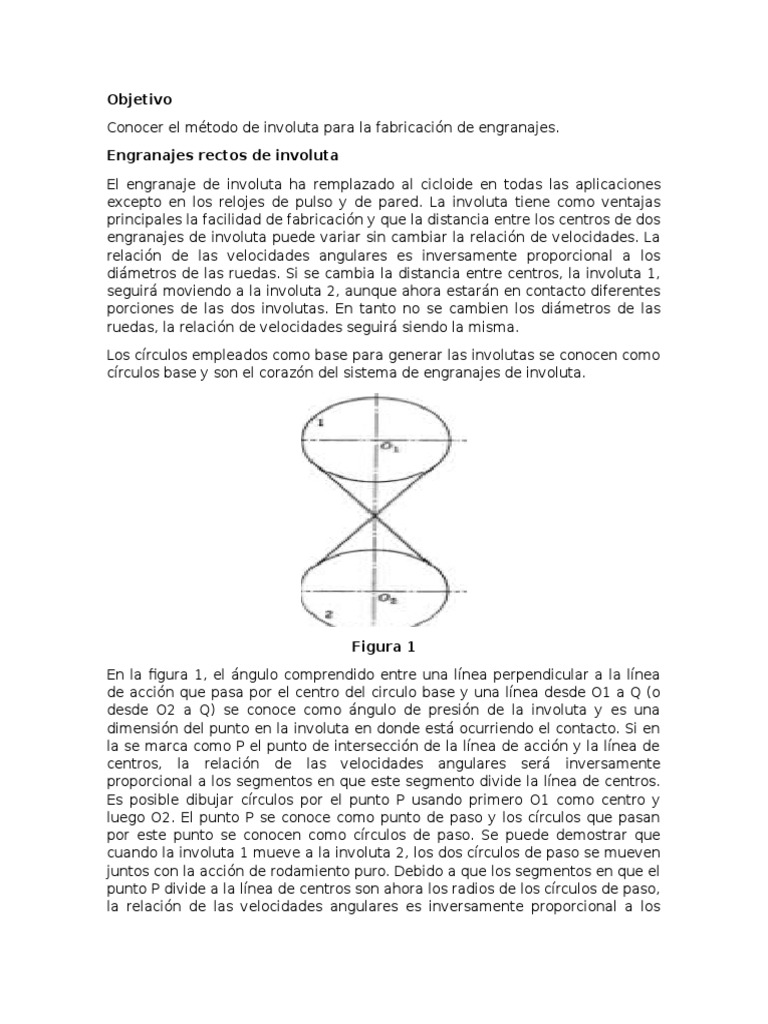 Involuta | PDF | Engranaje | Espacio