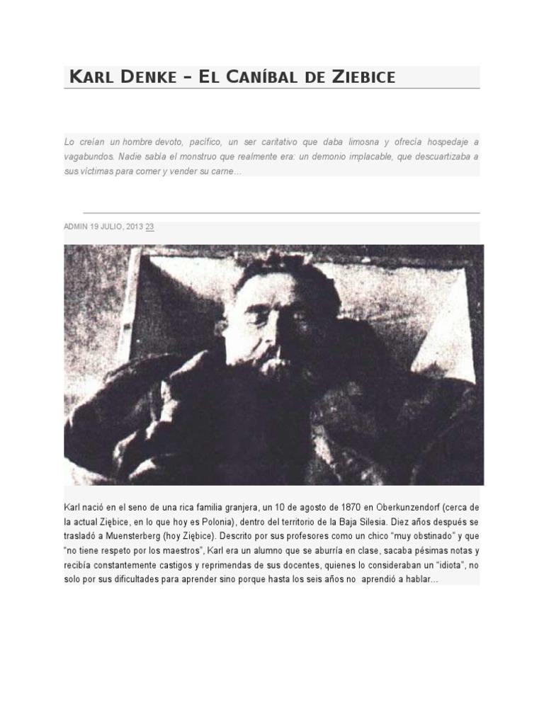 Karl Denke | PDF | Carne | Herramientas