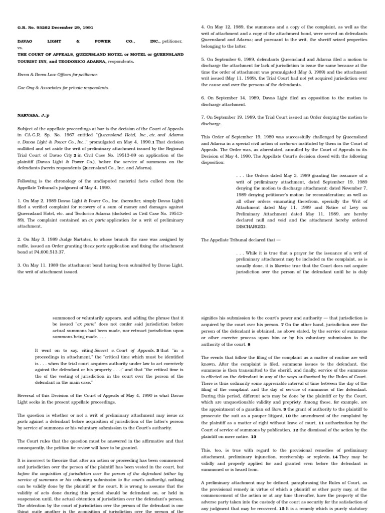 Prov Rem Cases | PDF | Summons | Lawsuit