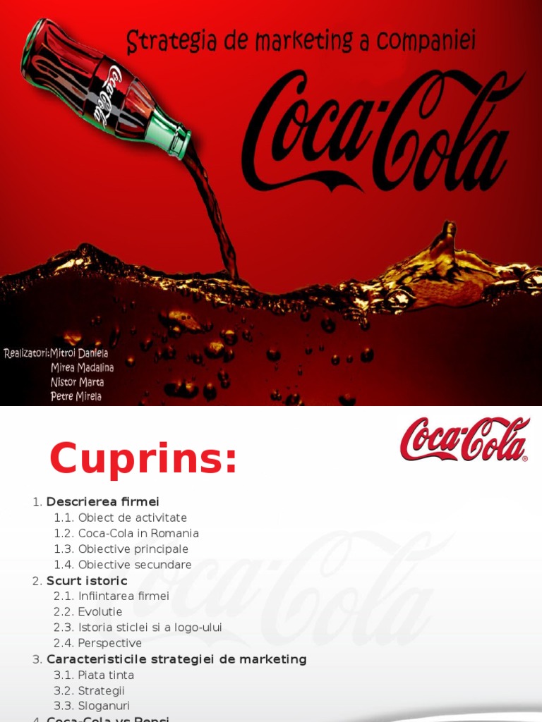 Strategia de Marketing La The Coca Cola Company | PDF