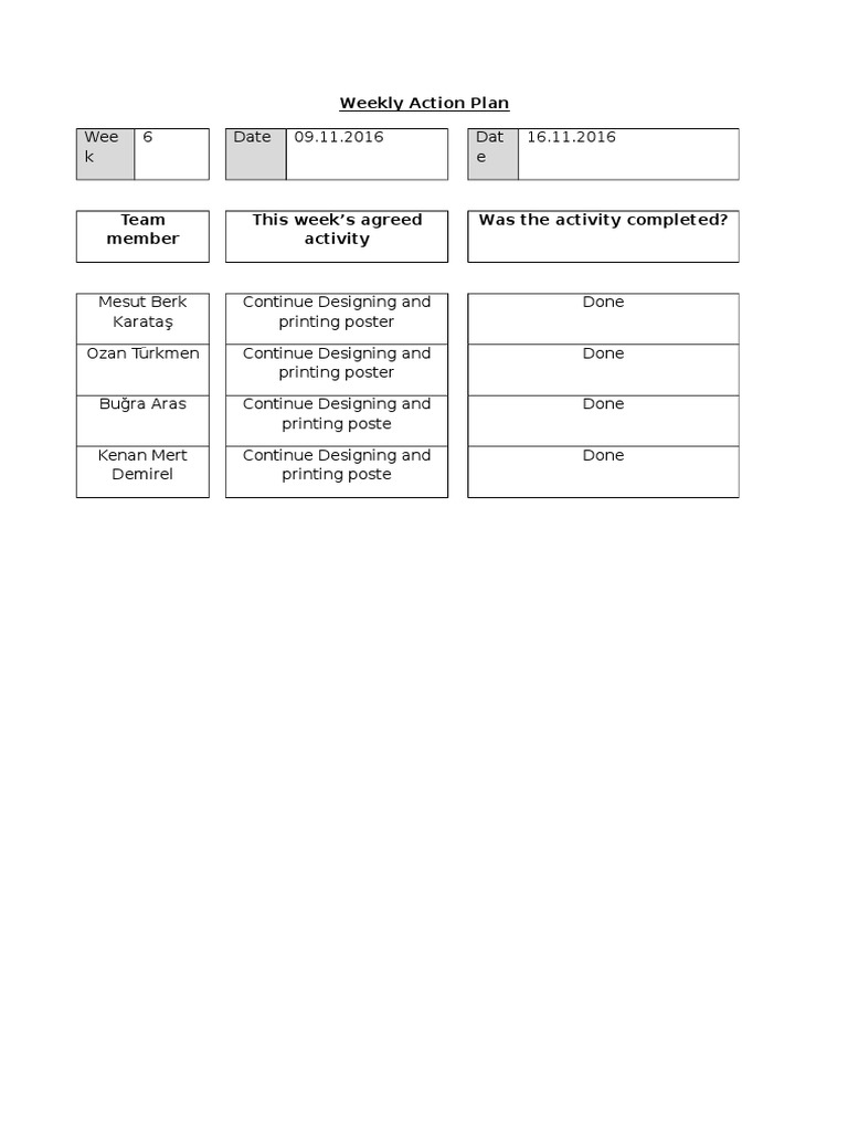 Mesut Berk's Weekly Activity Report | PDF
