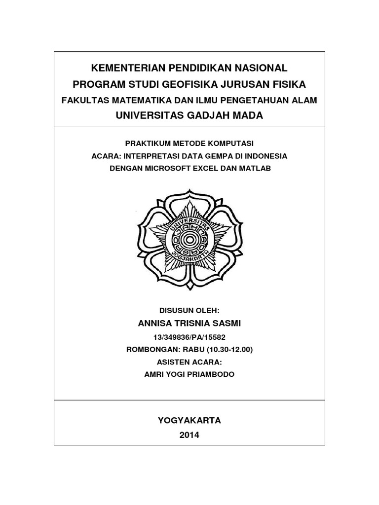 Membuat Time Series Gempa Bumi Dengan Matlab Dan Excel PDF | PDF ...