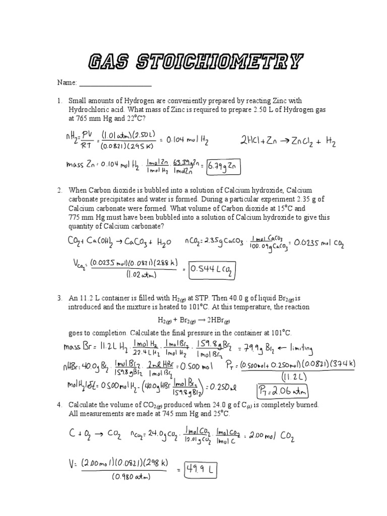 AP Chemistry FR Test Bank | PDF | Gases | Atmosphere Of Earth