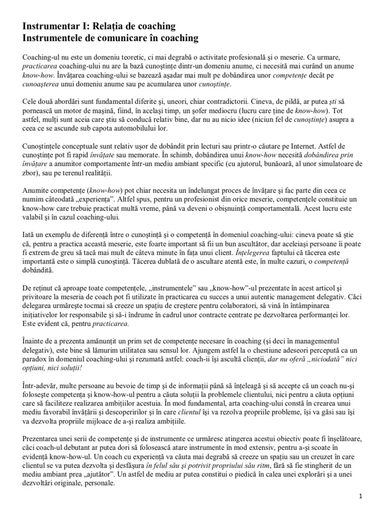 Coaching Alain Cardon PDF | PDF