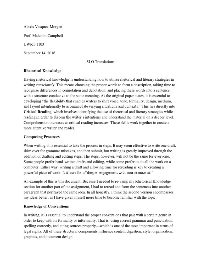 Slo Translations | PDF | Reading (Process) | Rhetoric