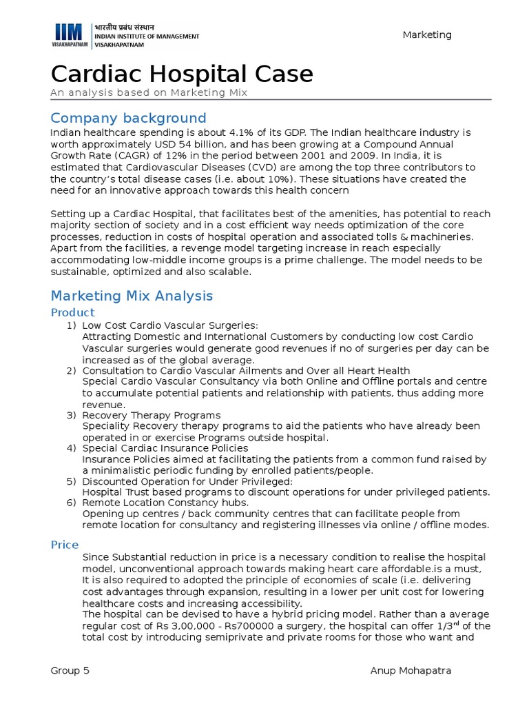 Hospital Case Cardiac | PDF | Hospital | Patient