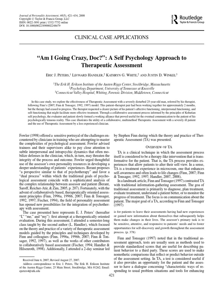 Am I Going Crazy | PDF | Psychotherapy | Empathy