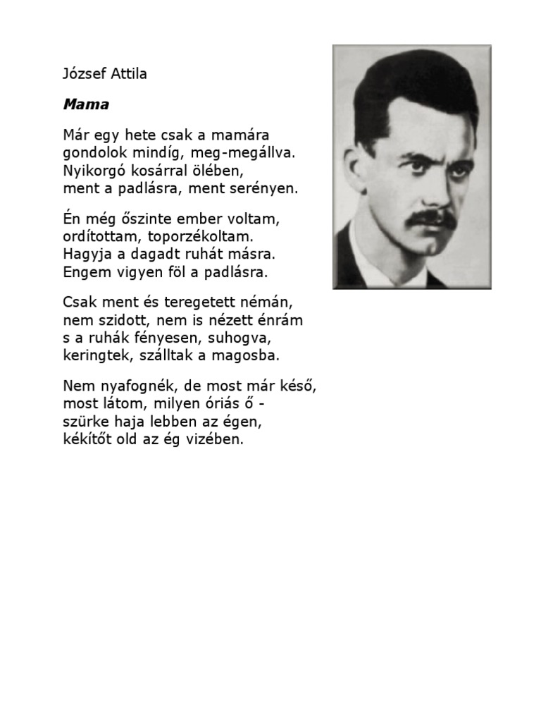 Jozsef Attila Mama | PDF