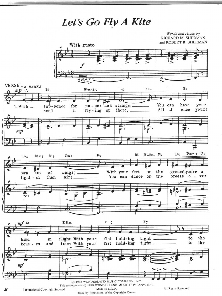 Lets Go Fly A Kite PDF | PDF