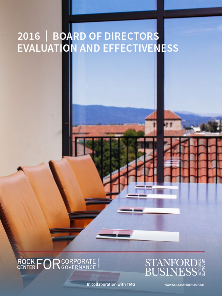 2016 Survey: Board of Director Evaluation and Effectiveness | PDF ...