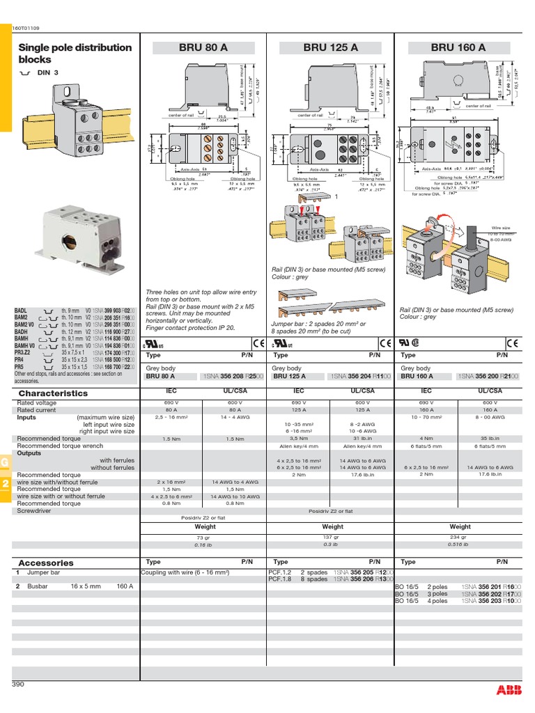 Conectores Abb | PDF | Electrical Components | Electromagnetism
