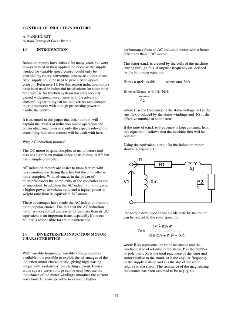 Induction Motor Control Guide | PDF | Power Inverter | Electric Motor