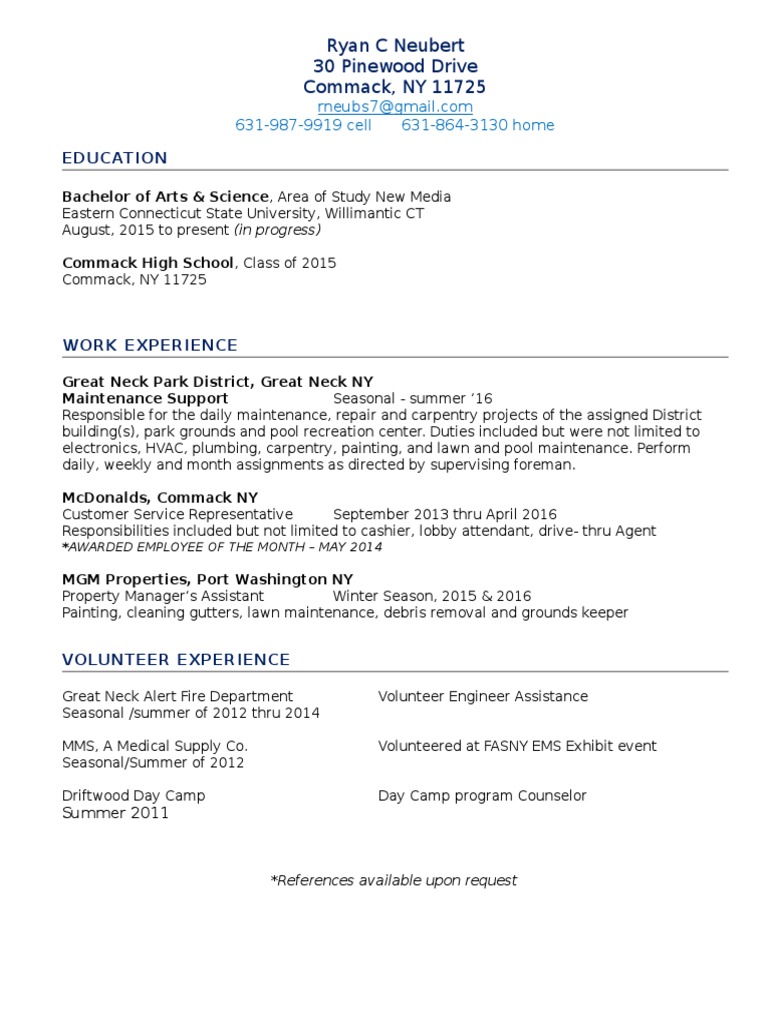 Ryan Resume | PDF