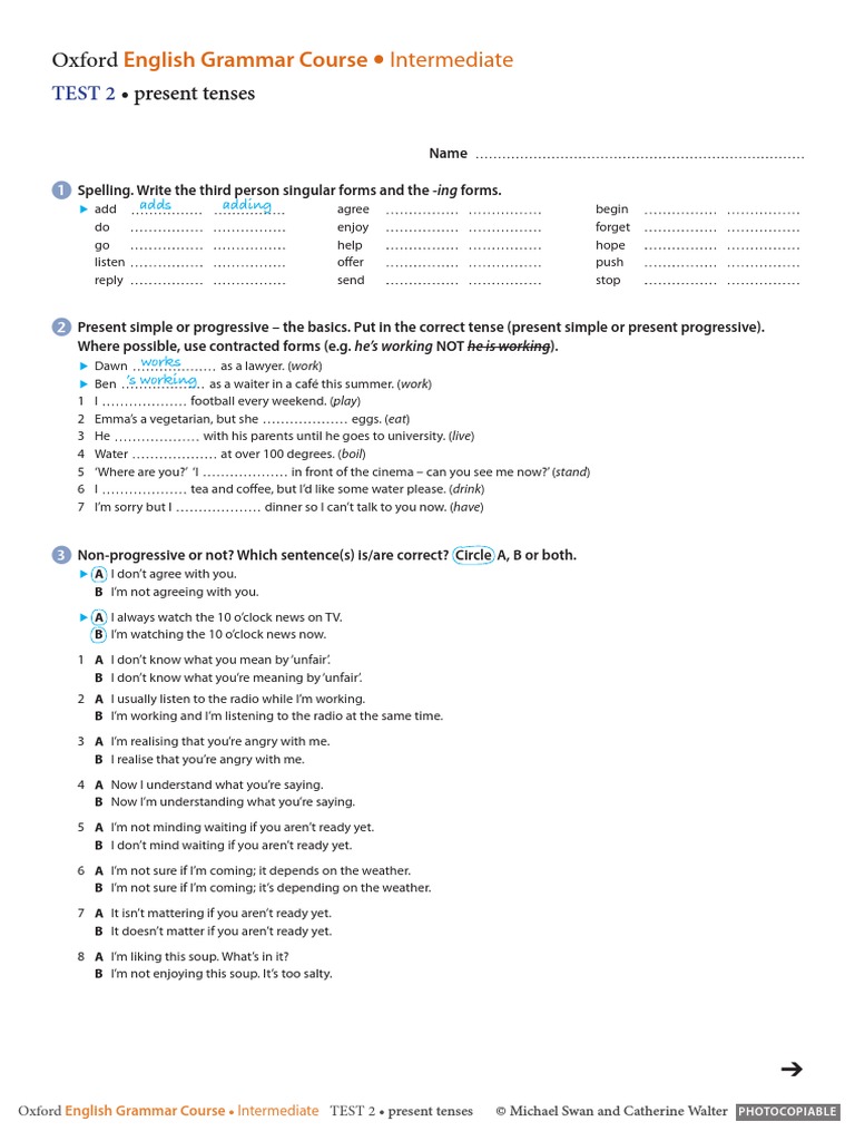English Grammar Course Intermediate: Oxford | PDF | Languages
