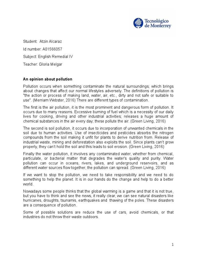 An Opinion | PDF | Science & Mathematics | Technology & Engineering