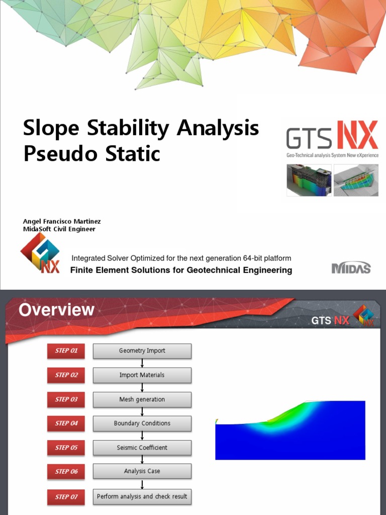 Slope Stability Analysis Pseudo Static | Finite Element Method | Physics & Mathematics