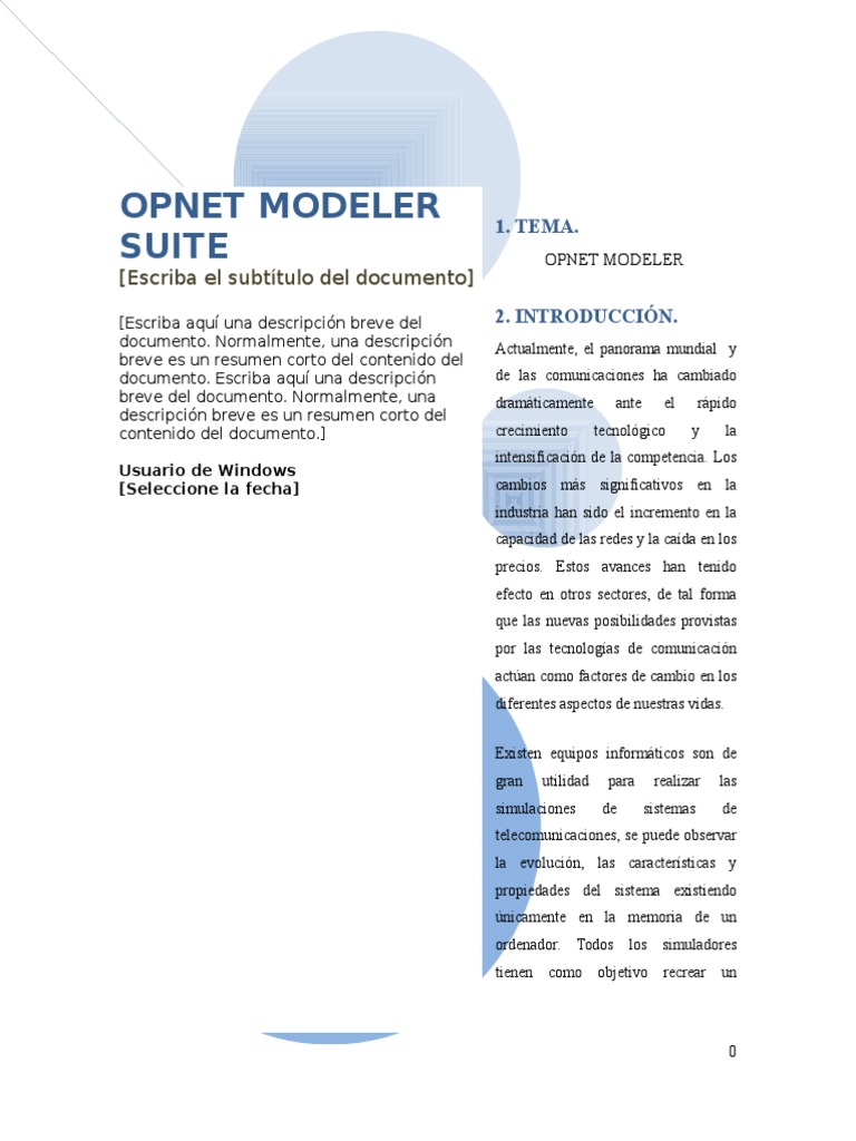 Opnet Modeler Manuales | PDF | Punto de acceso inalámbrico | Simulación