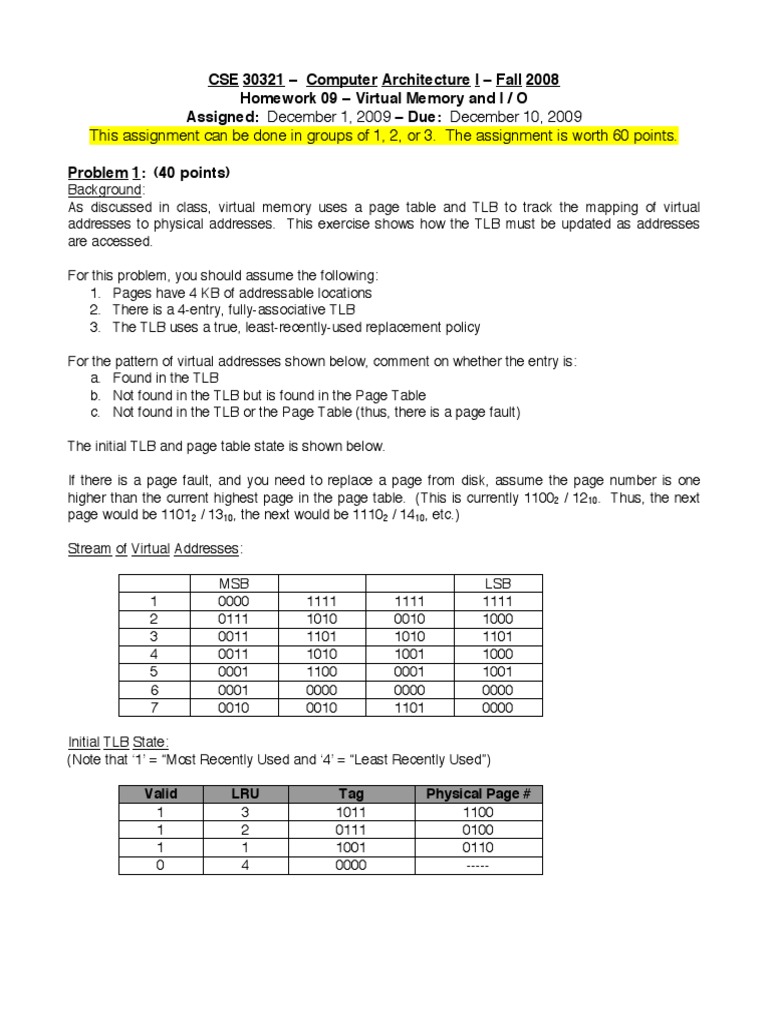 This Assignment Can Be Done in Groups of 1, 2, or 3. The Assignment Is ...