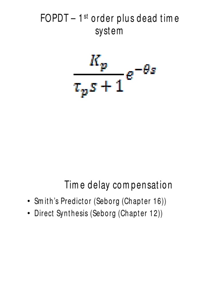 Time Delay Compensation | PDF