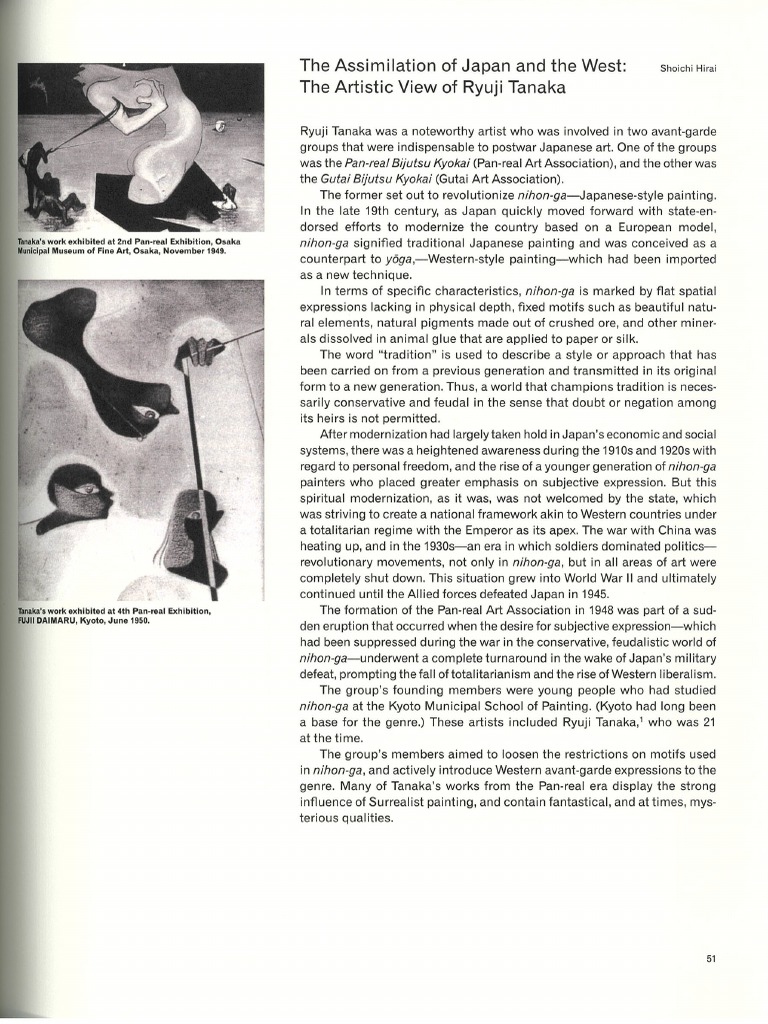 The Assimilation of Japan and The West: The Artistic View of Ryuji ...