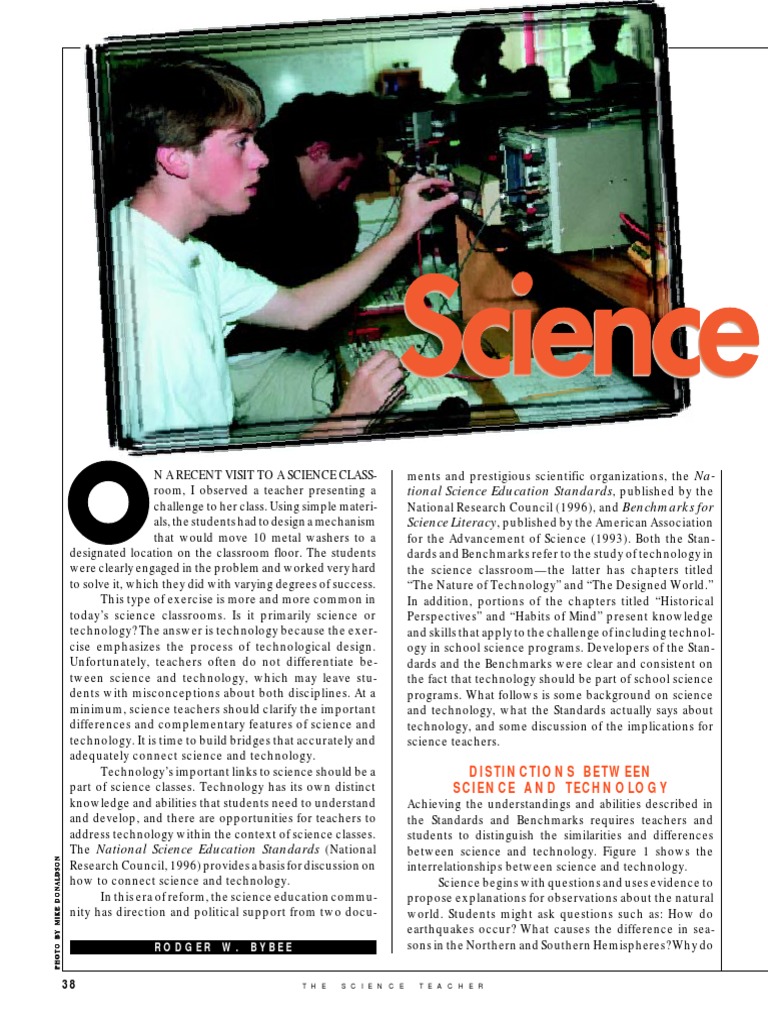 Bridging Science Technology | PDF | Science Education | Science