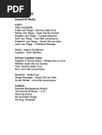 Sound of Music Script (Final) | PDF | Art | Mystery, Thriller & Crime ...