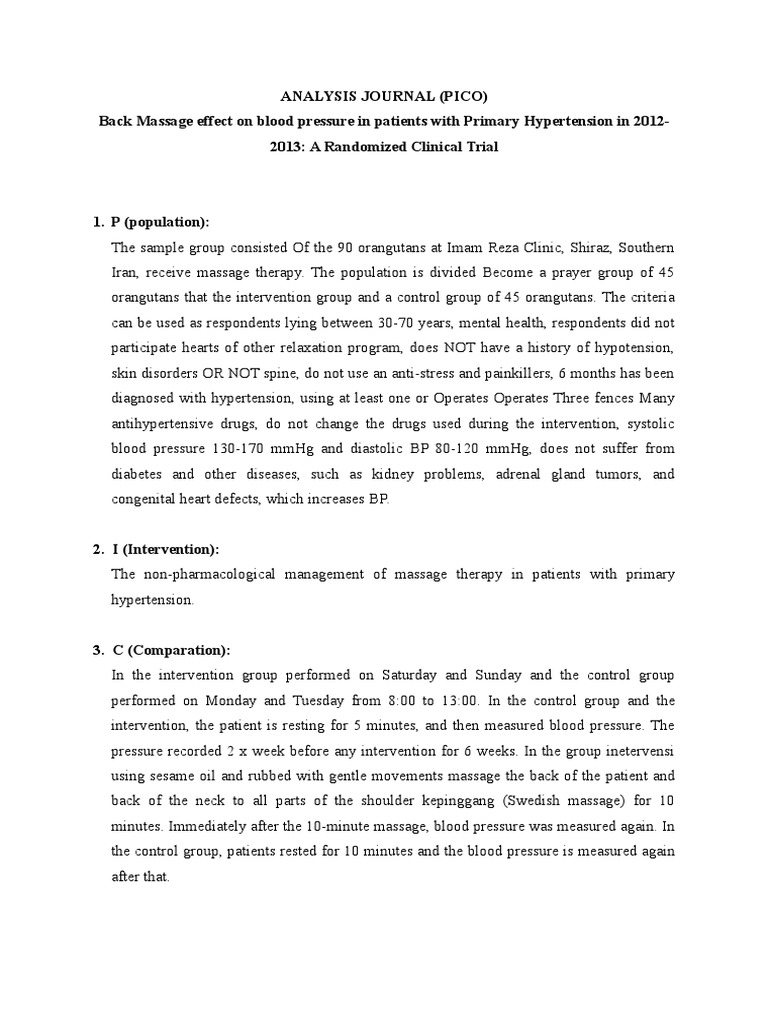 Analysis Journal Pico | PDF