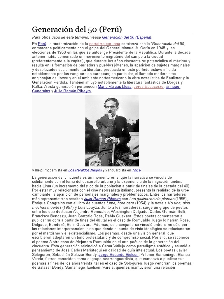 Generación Del 50 | Perú | Personas