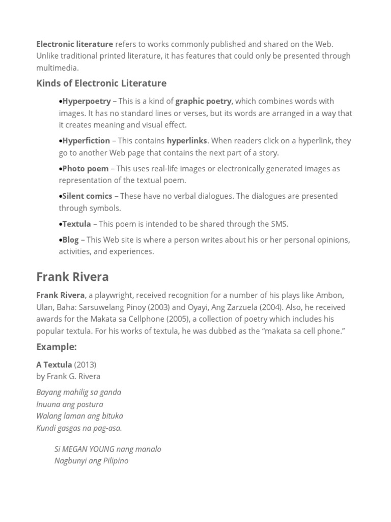 Textula | Poetry | Languages