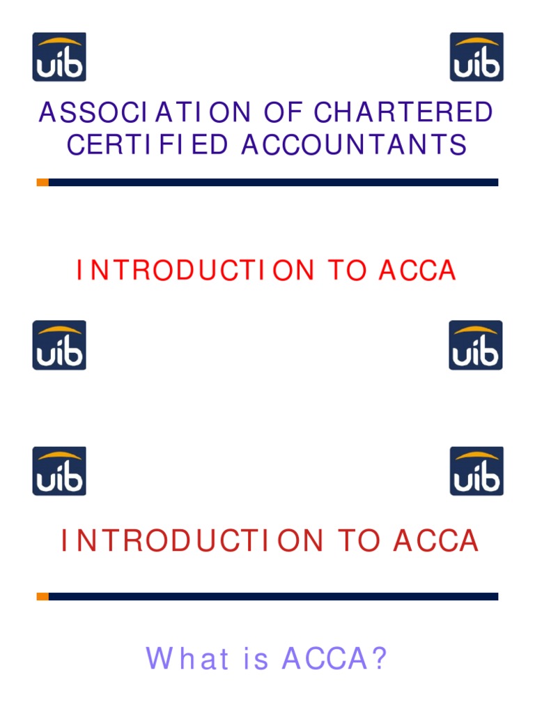 Overview of ACCA Certification Program | PDF | Accounting | Teaching ...