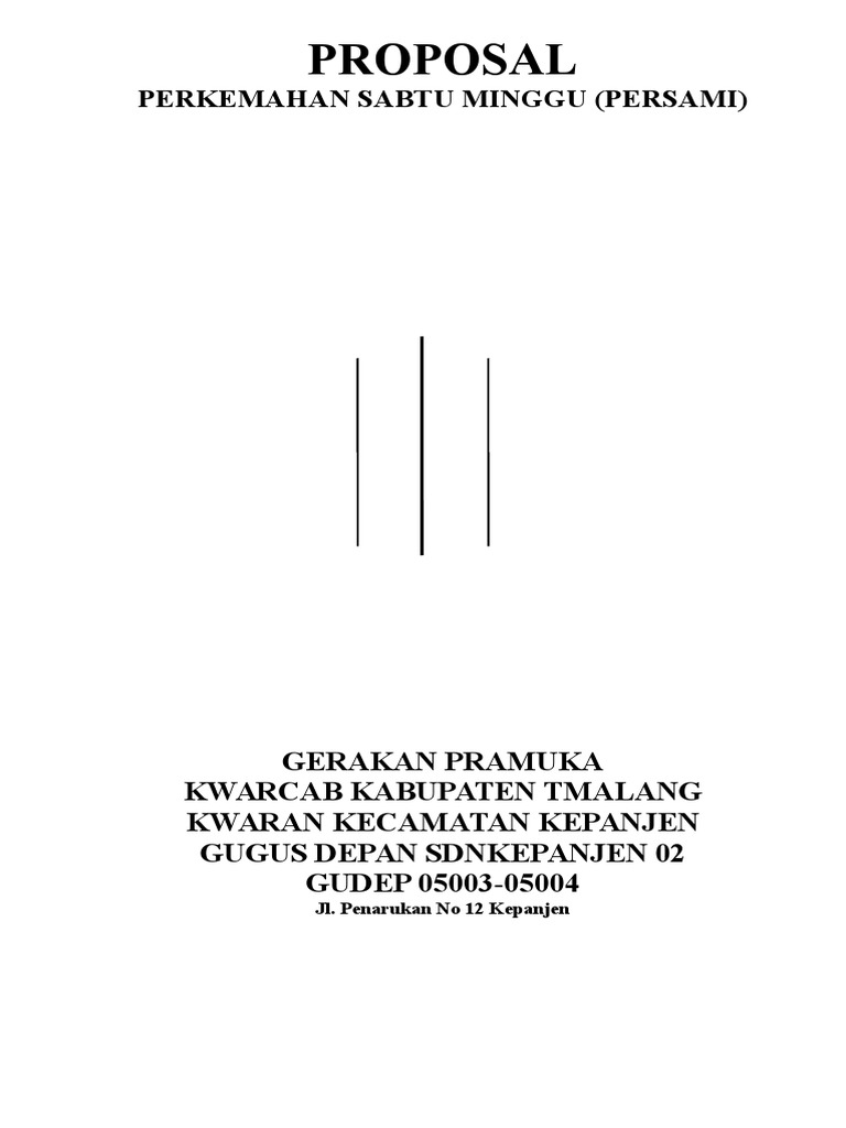 Proposal Kegiatan Persami 2016 | PDF