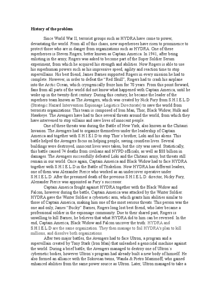 History of The Problem - Mun Part 1 | PDF | Comics Characters | Marvel ...