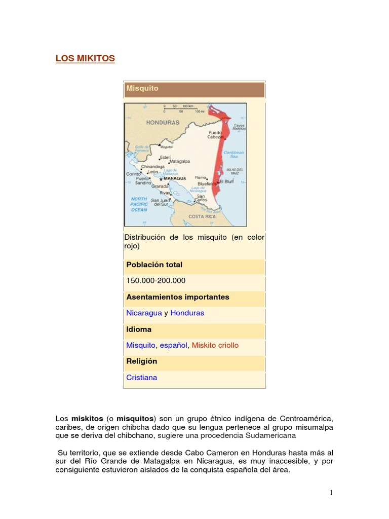 Historia y Cultura de los Miskitos | PDF | Personas