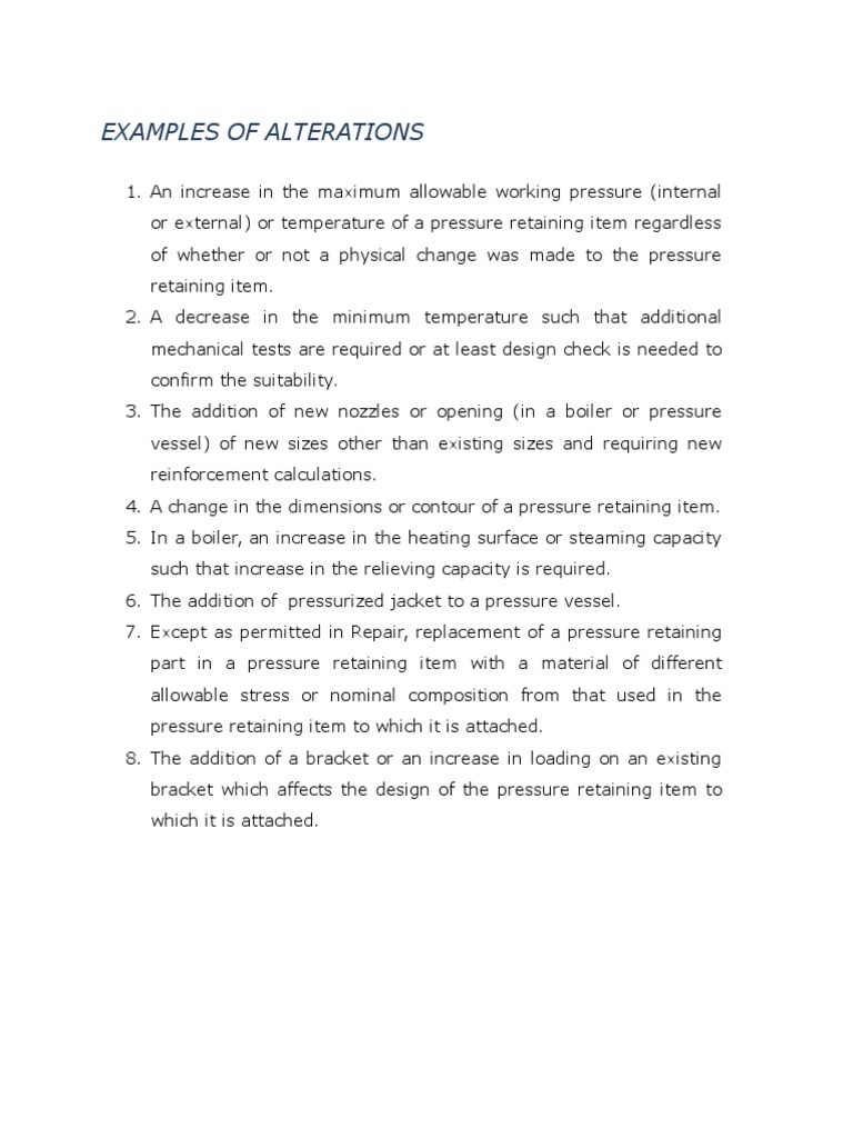 Examples of Alterations | PDF